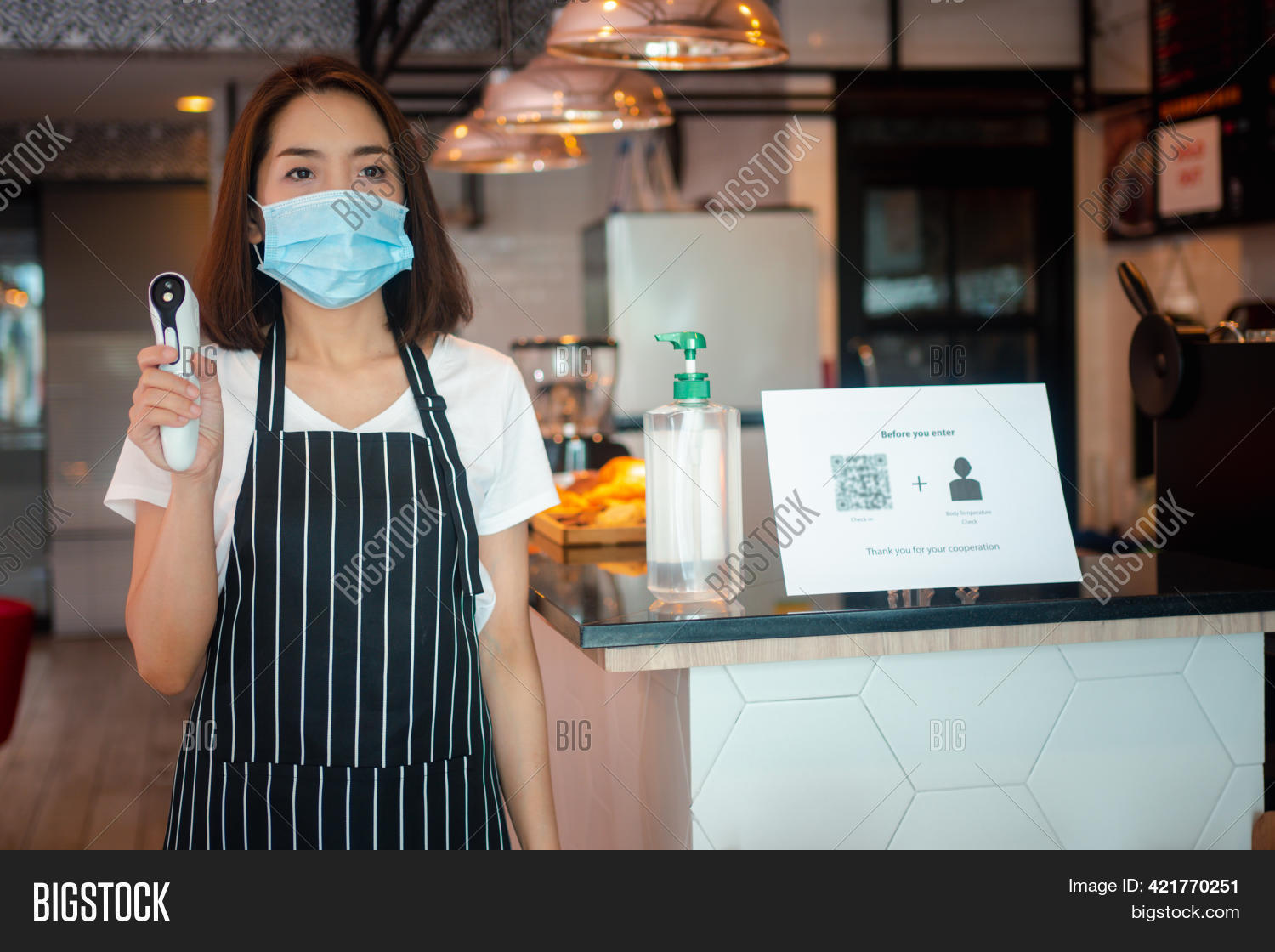 Asian Waitress Woman Image & Photo (Free Trial) | Bigstock