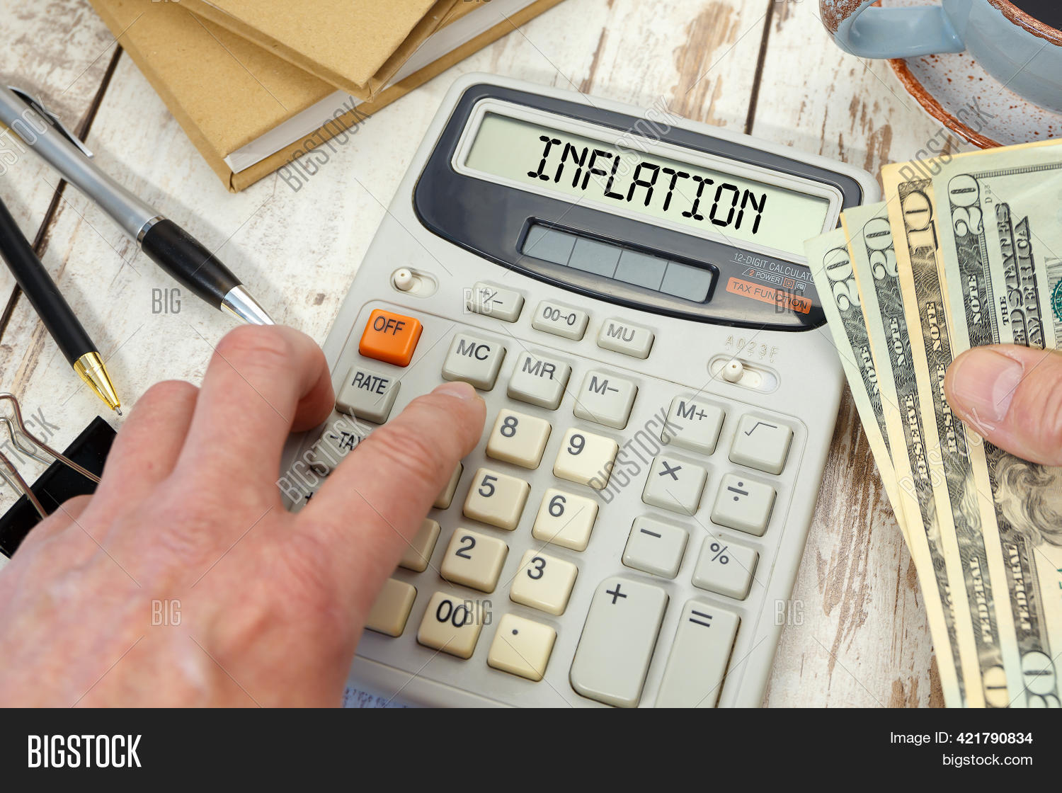 Inflation Word On Image & Photo (Free Trial) | Bigstock