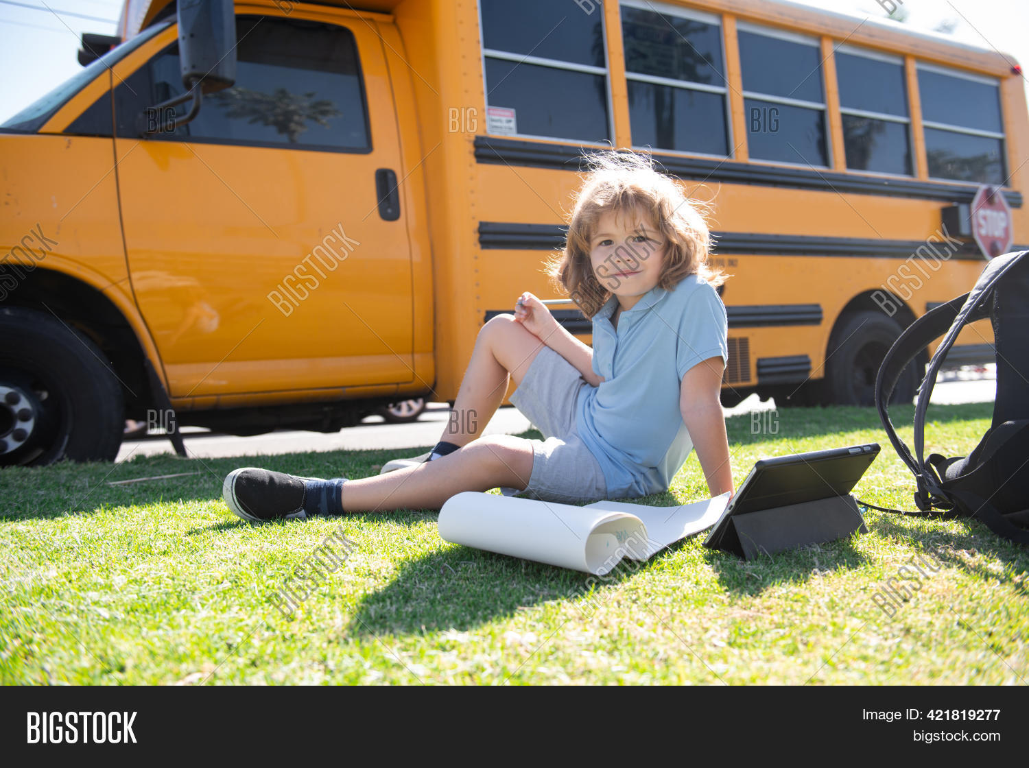 Smart Schoolboy Doing Image & Photo (Free Trial) | Bigstock