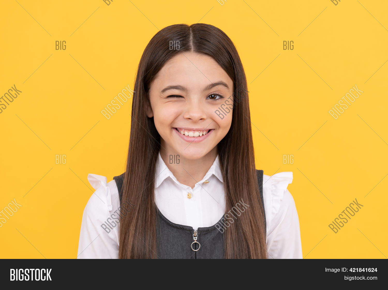 Happy School Age Girl Image & Photo (Free Trial) | Bigstock