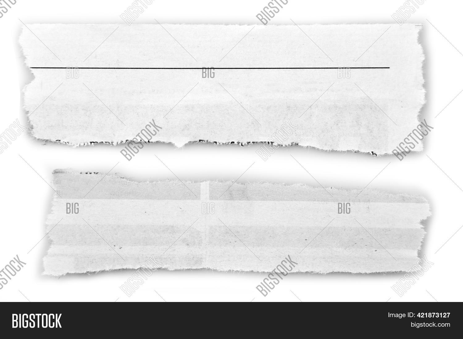 Two Pieces Torn Paper Image & Photo (Free Trial) | Bigstock