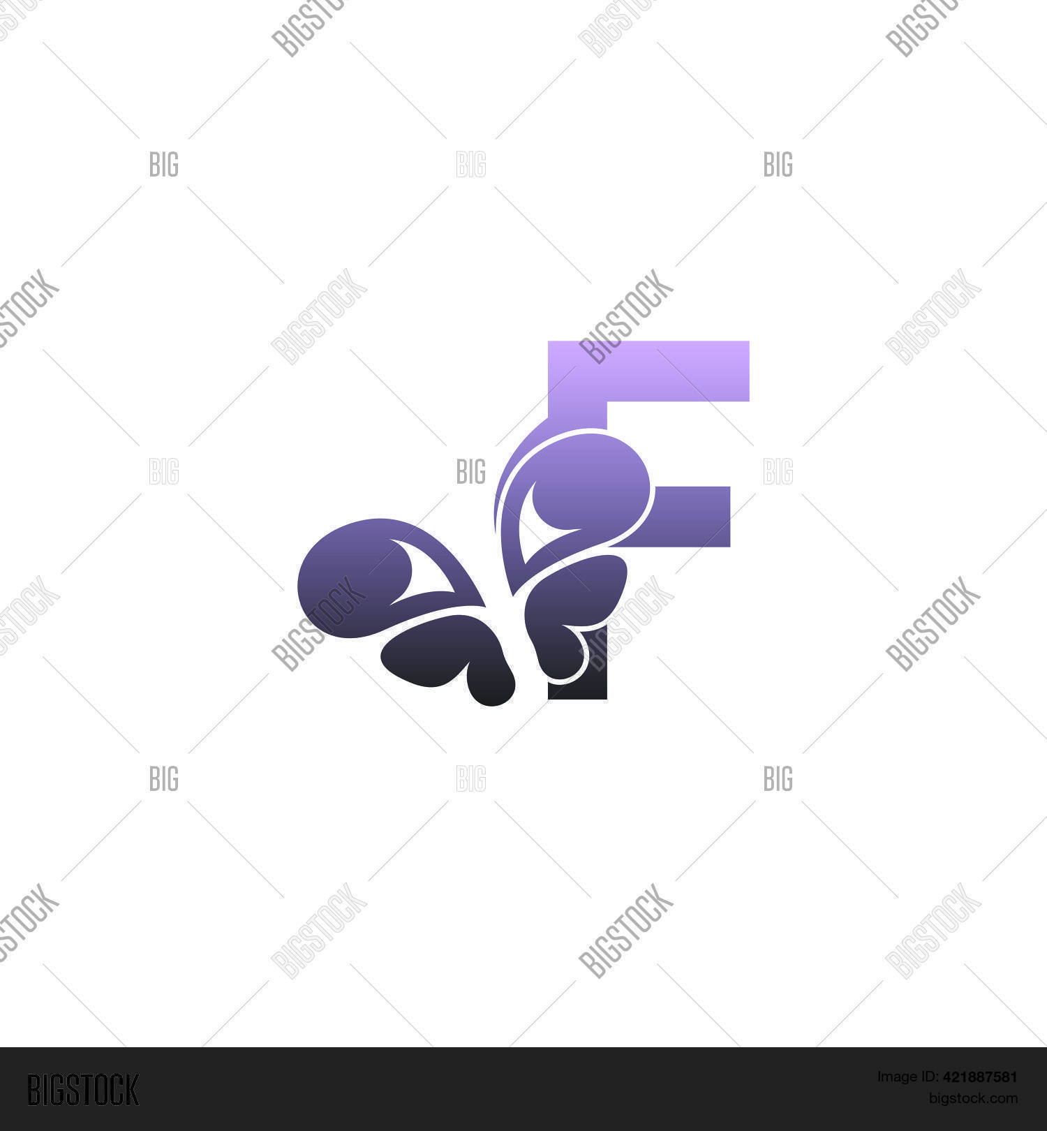Letter F Butterfly Vector & Photo (Free Trial) | Bigstock