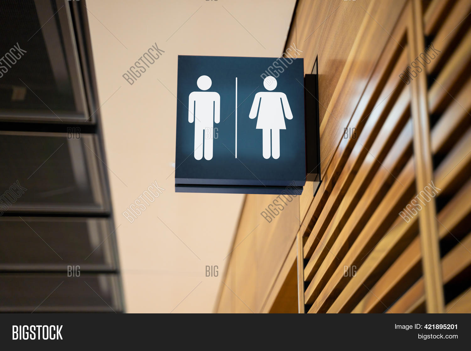 Public Restroom Sign. Image & Photo (Free Trial) | Bigstock