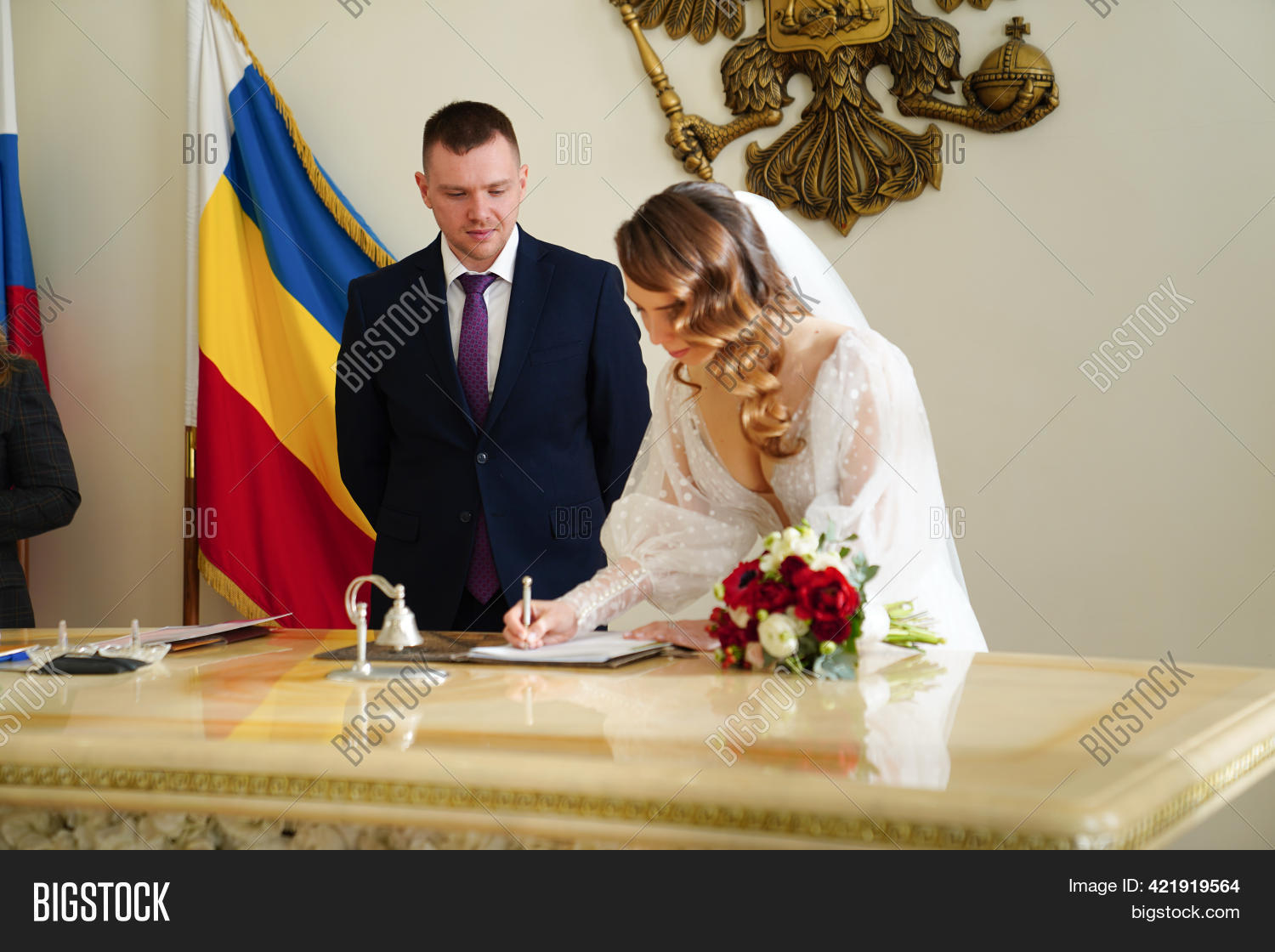 Bride Groom Written Image & Photo (Free Trial) | Bigstock