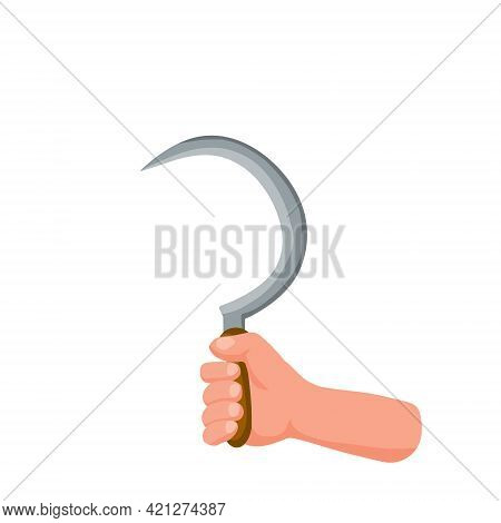 Hand Hold Sickle. Vector & Photo (Free Trial) | Bigstock
