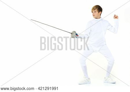 Boy Fencer Standing Image & Photo (Free Trial) | Bigstock