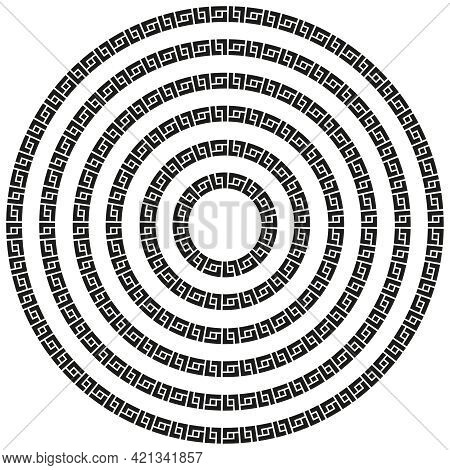 Mexican Aztec Round Vector & Photo (Free Trial) | Bigstock