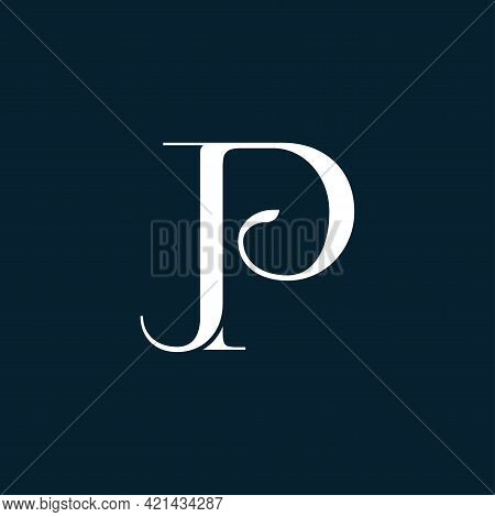 Initial Jp Pj Letter Vector & Photo (Free Trial) | Bigstock