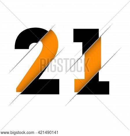 21 2 1 Number Logo Vector & Photo (Free Trial) | Bigstock