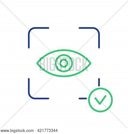 Eye Scan Line Icon. Vector & Photo (Free Trial) | Bigstock