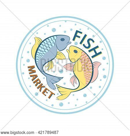 Emblem Fish Store Vector & Photo (Free Trial) | Bigstock