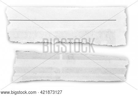 Two Pieces Torn Paper Image & Photo (Free Trial) | Bigstock