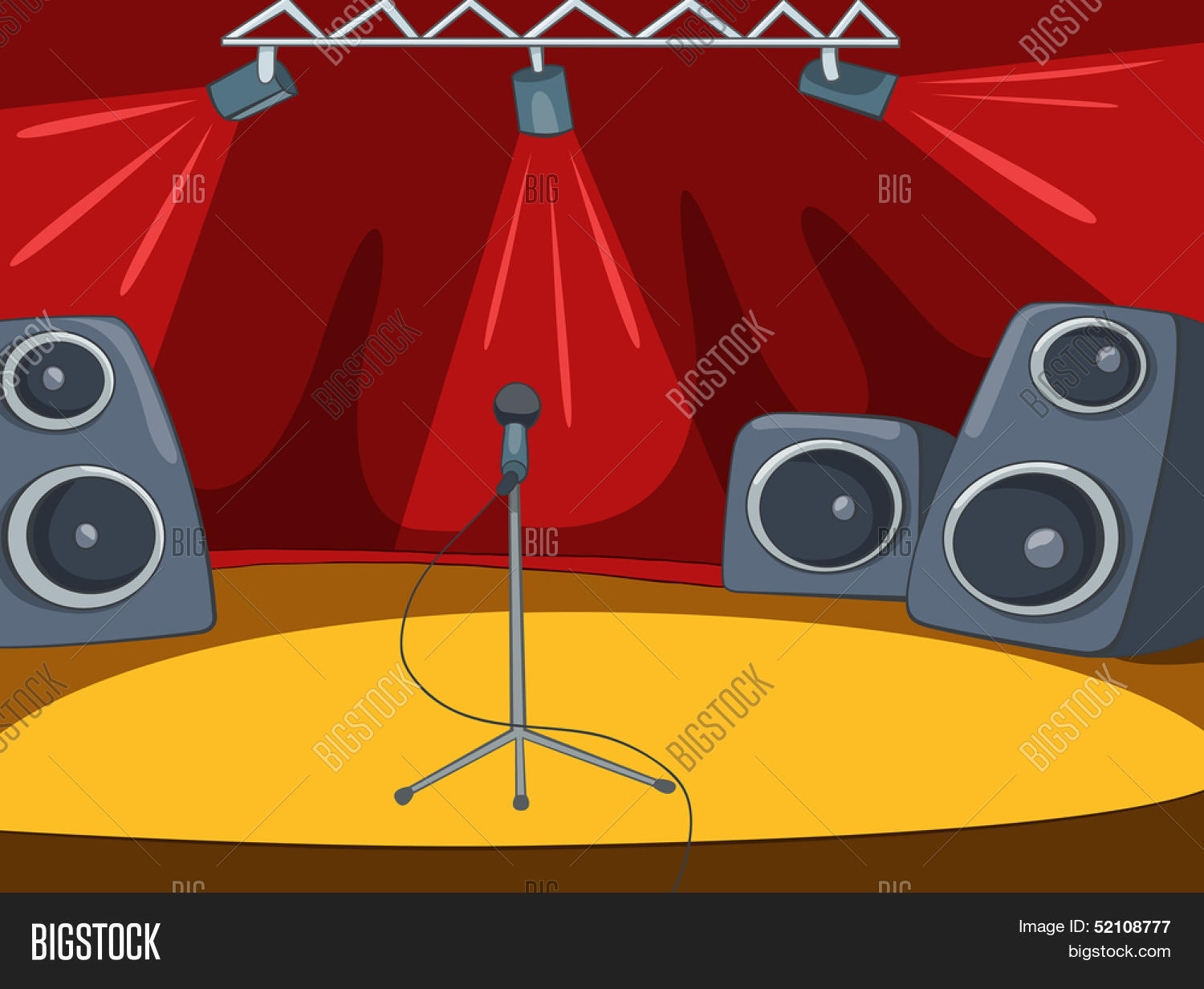 Rock&Roll Stage Vector & Photo (Free Trial) | Bigstock