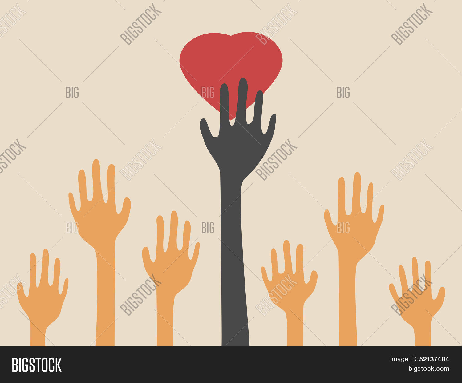 Hands Catching Heart Vector & Photo (Free Trial) | Bigstock