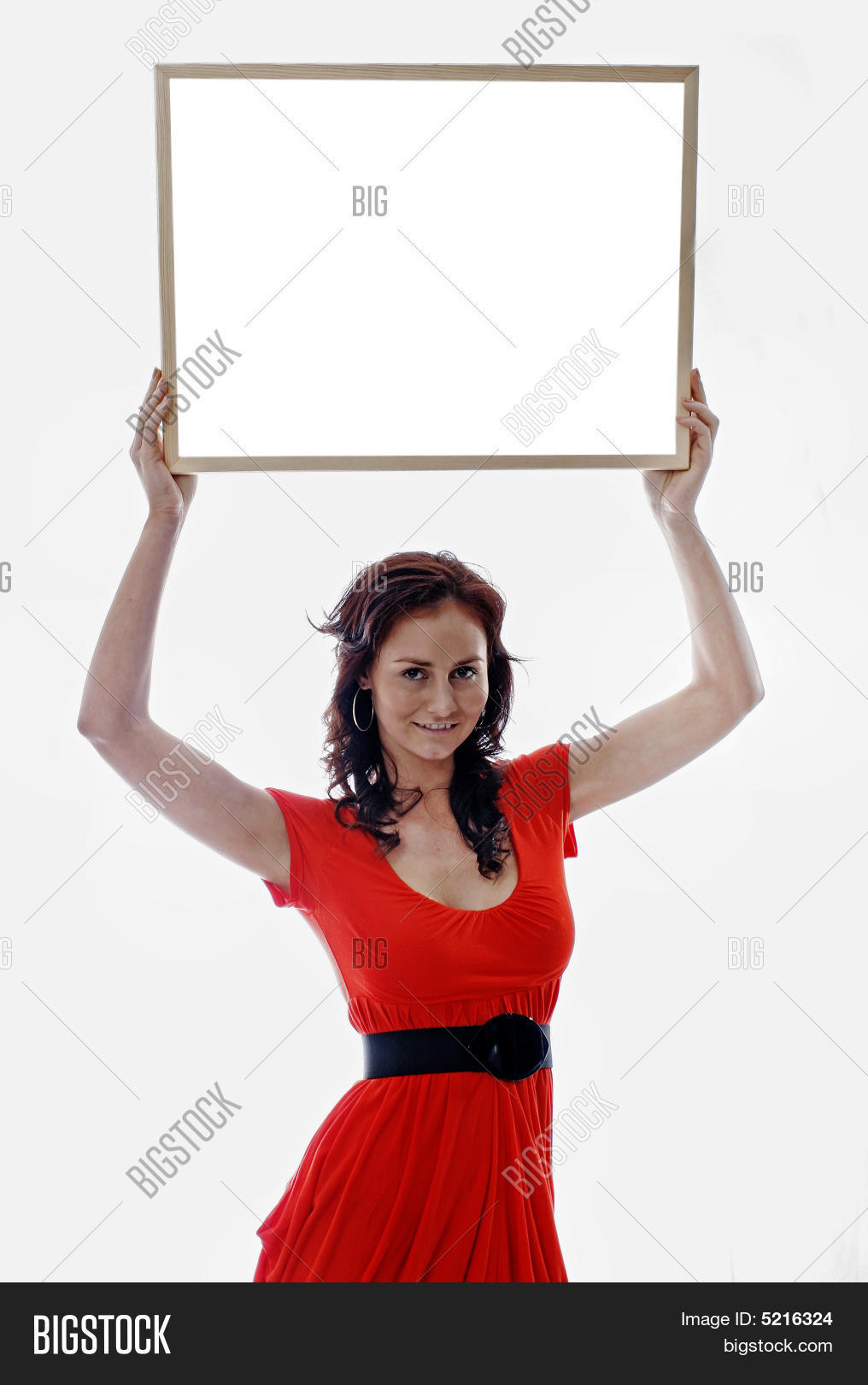 Model Holding Blank Image & Photo (Free Trial) | Bigstock
