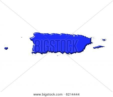Puerto Rico 3D Map Image & Photo (Free Trial) | Bigstock