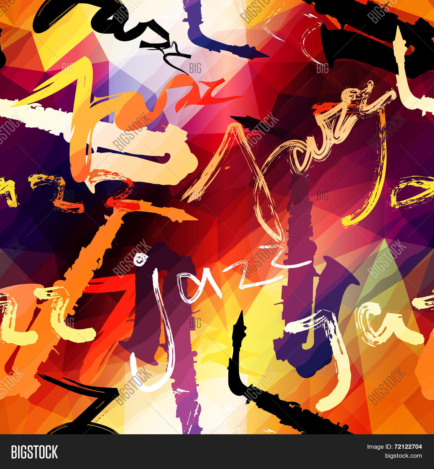 Jazz Music Pattern Vector & Photo (Free Trial) | Bigstock