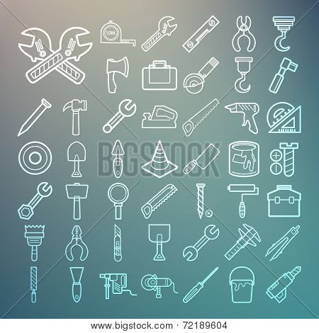 Tools Equipment Icons Vector & Photo (Free Trial) | Bigstock
