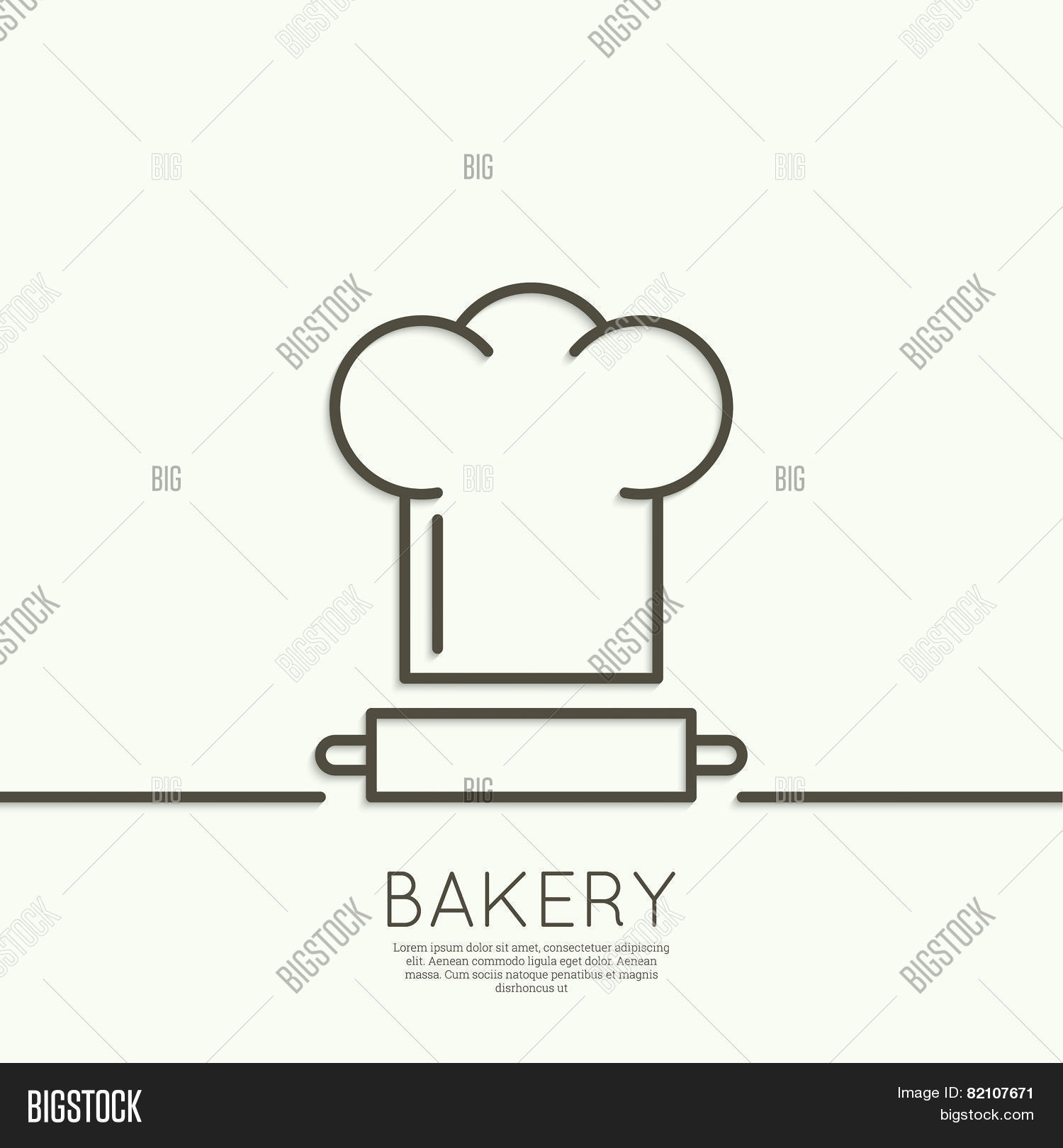 Chef Hat Rolling Pin Vector & Photo (Free Trial) | Bigstock