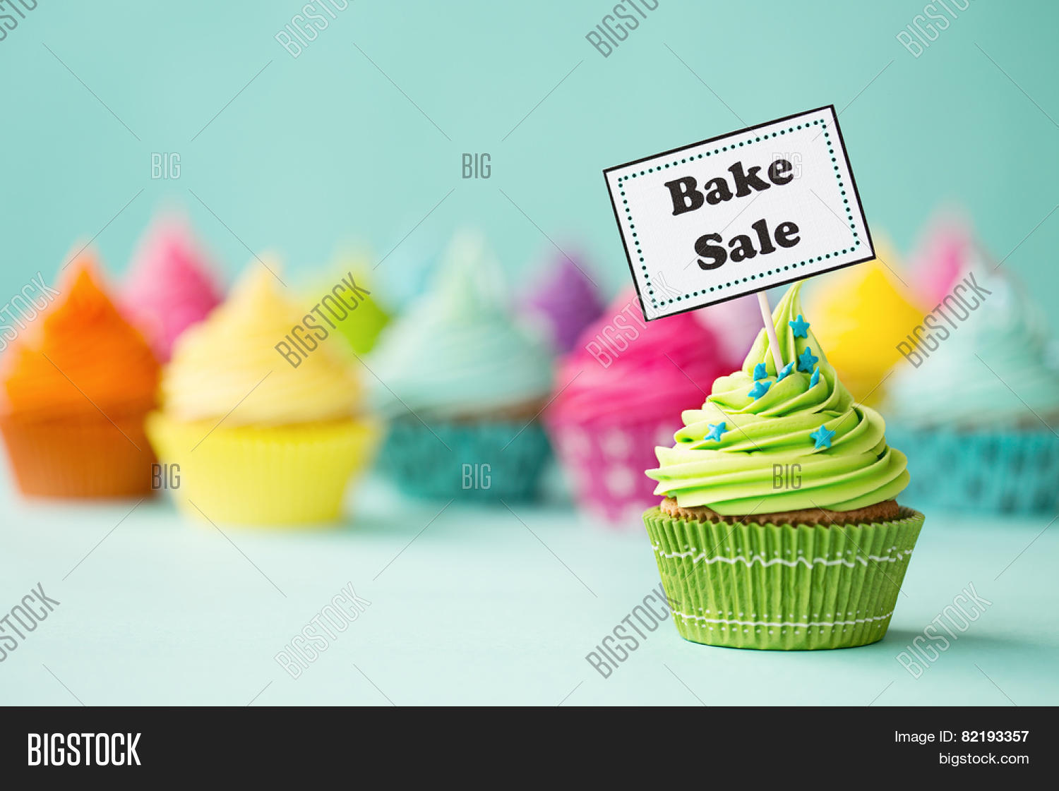 Cupcake Bake Sale Sign Image & Photo (Free Trial) | Bigstock