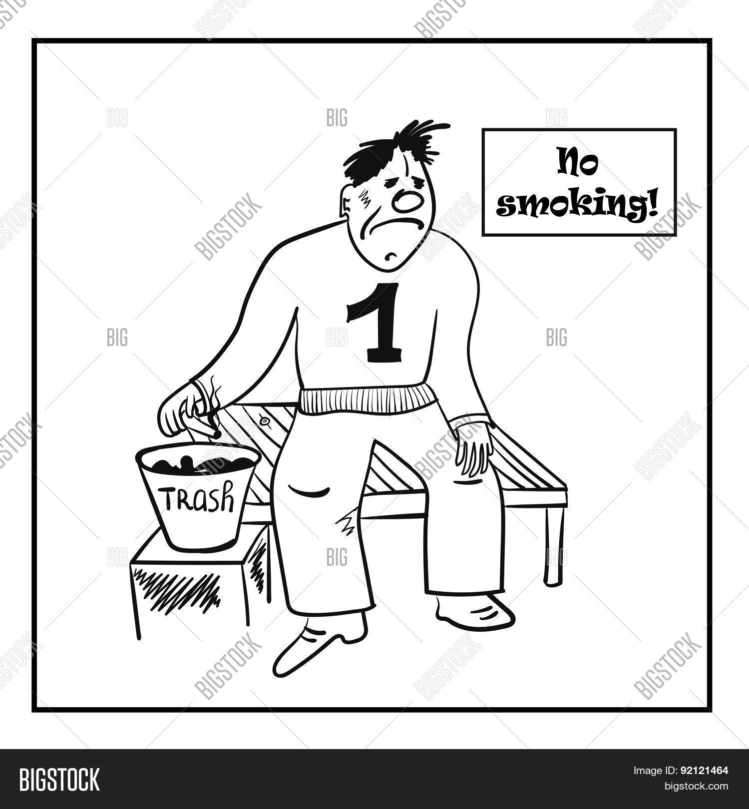 Smoke Break Comic Vector & Photo (Free Trial) | Bigstock
