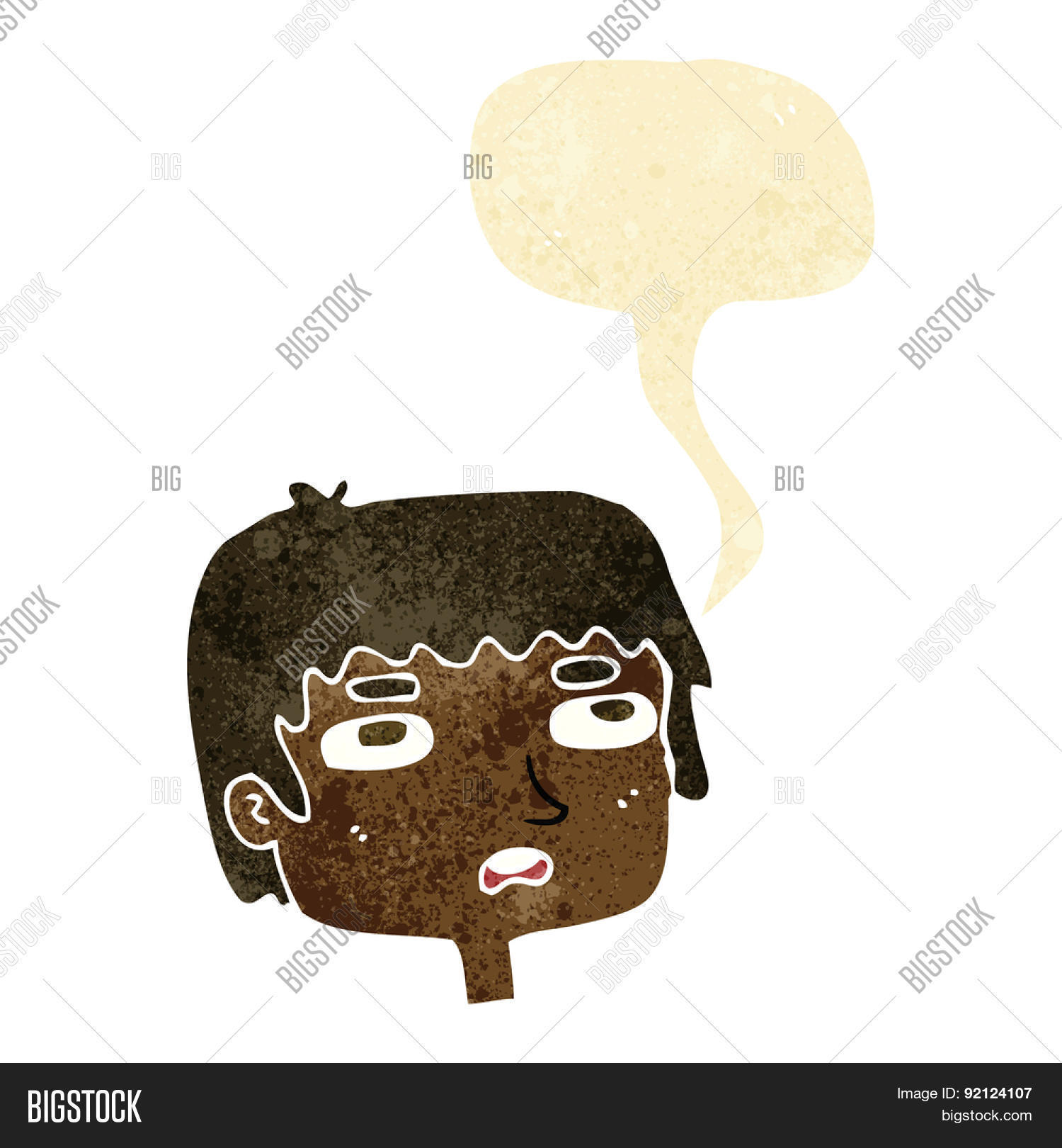 Cartoon Unhappy Face Vector & Photo (Free Trial) | Bigstock