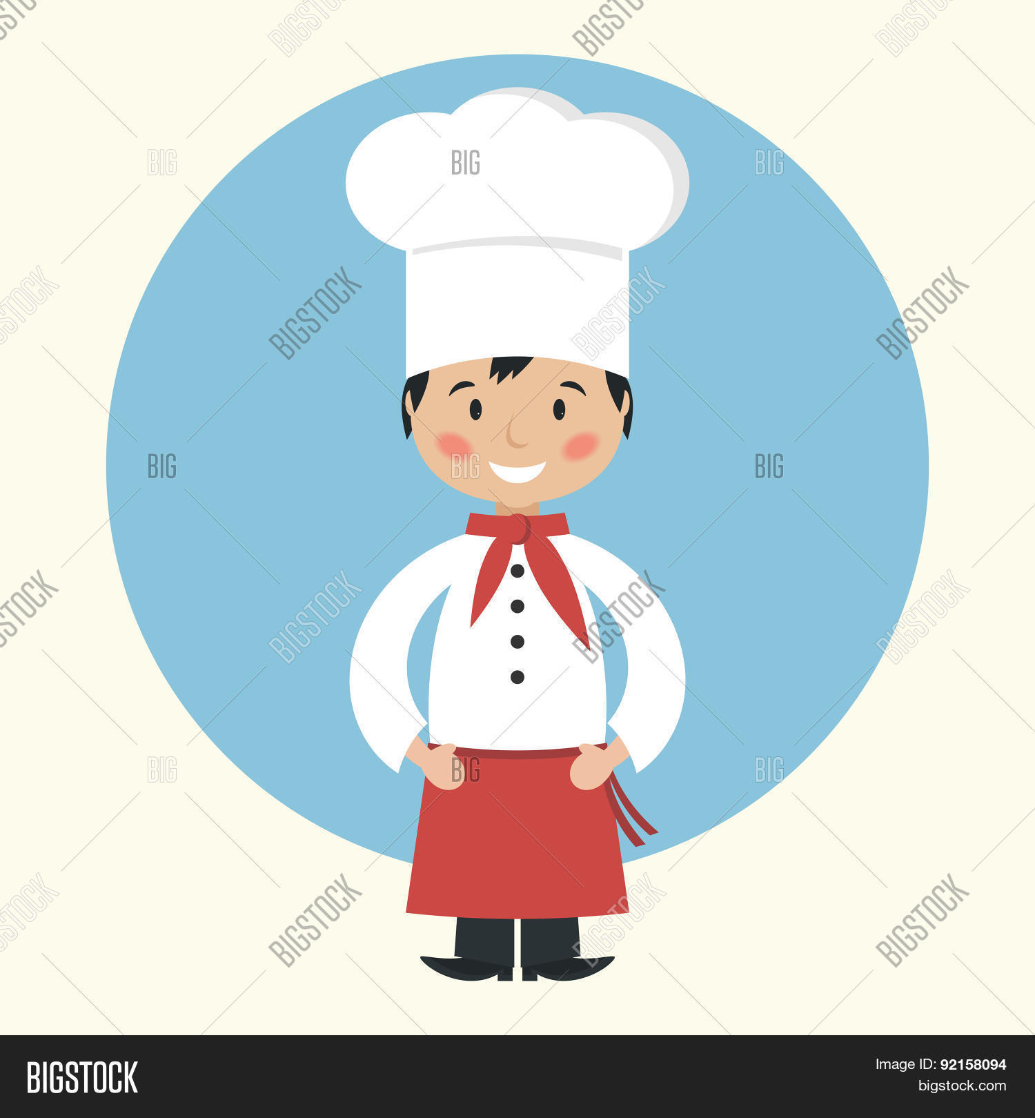 Funny Cartoon Chef Vector & Photo (Free Trial) | Bigstock