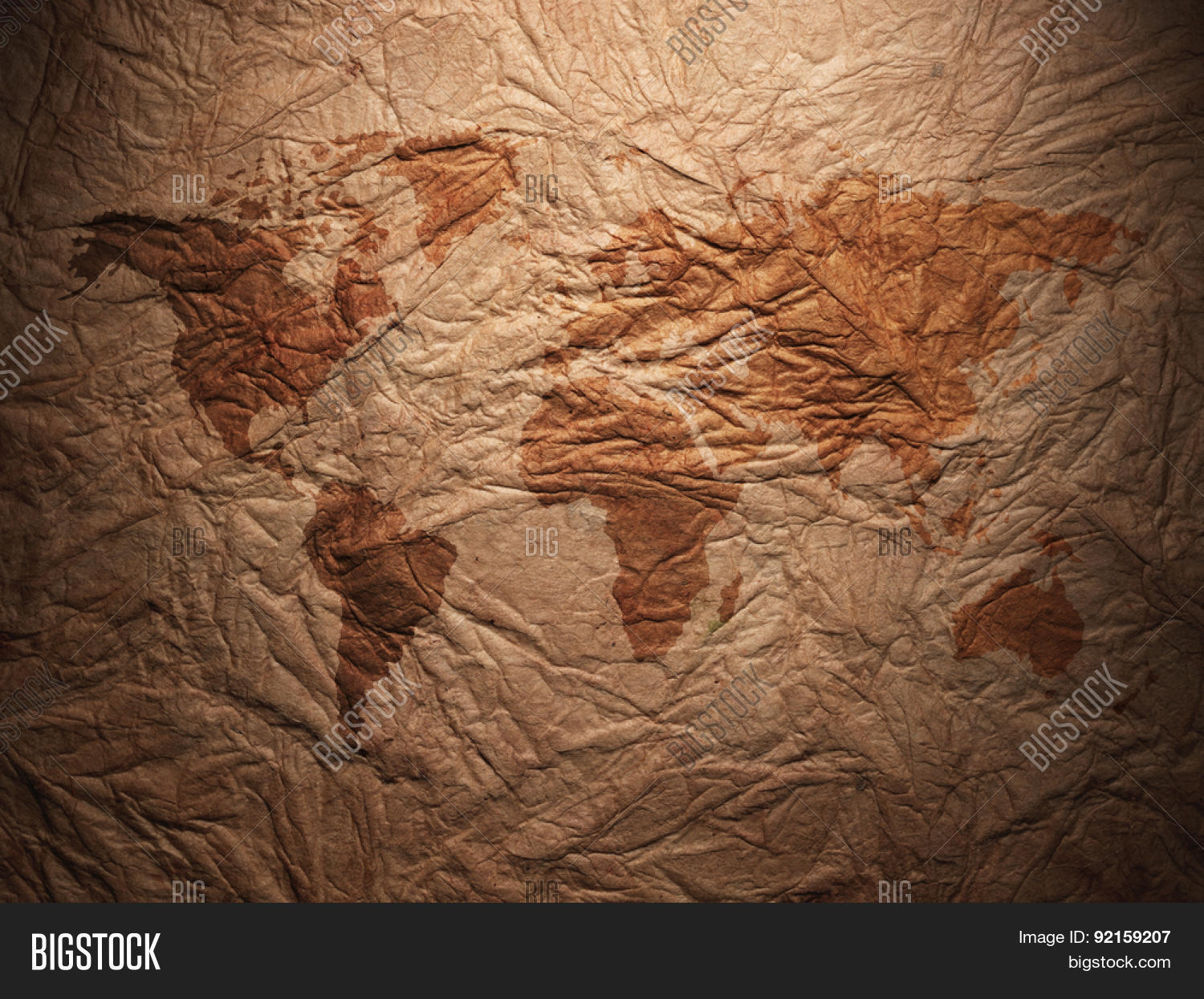 World Map Displayed On Image & Photo (Free Trial) | Bigstock