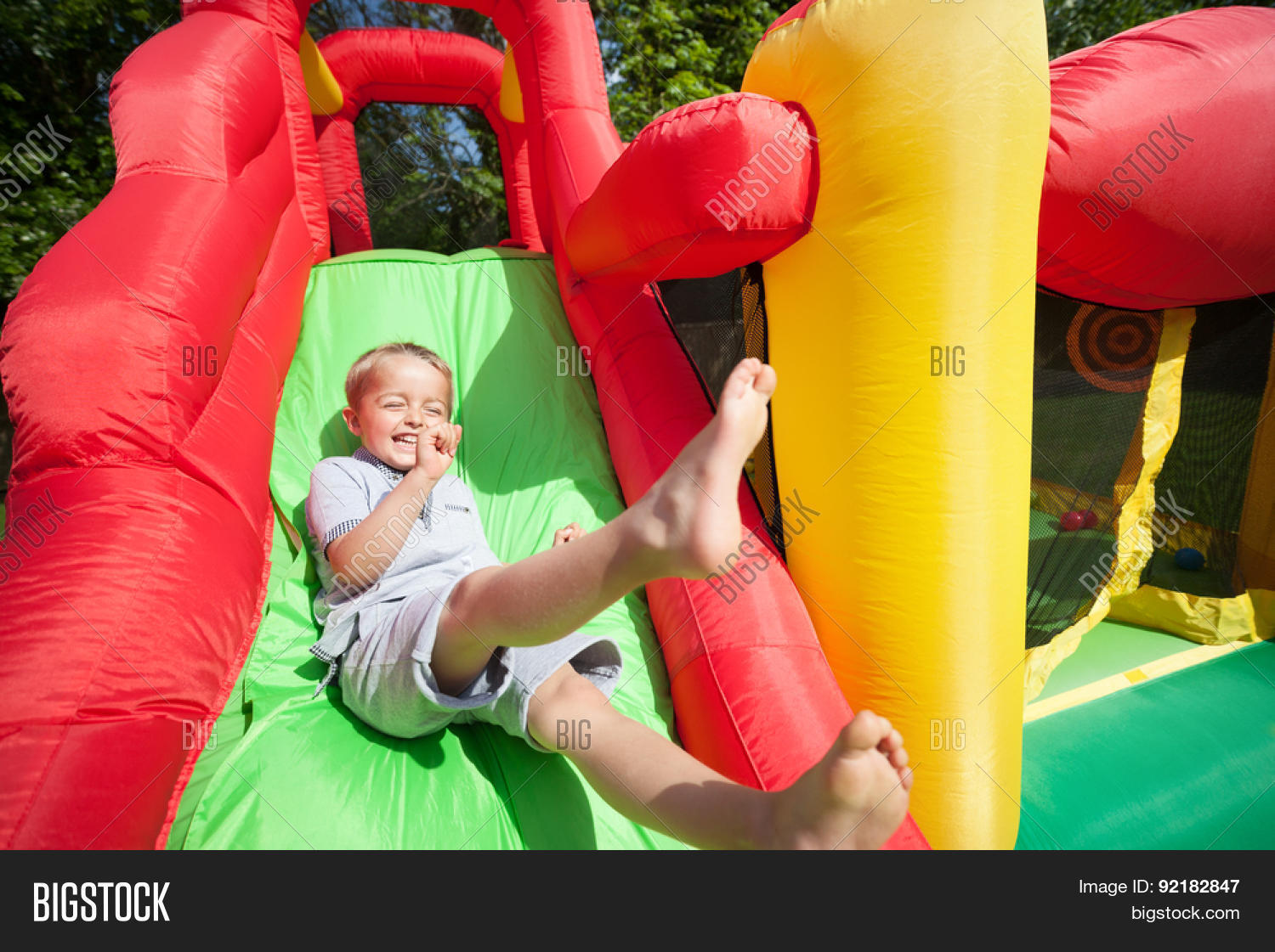 Small Boy Jumping Down Image & Photo (Free Trial) | Bigstock