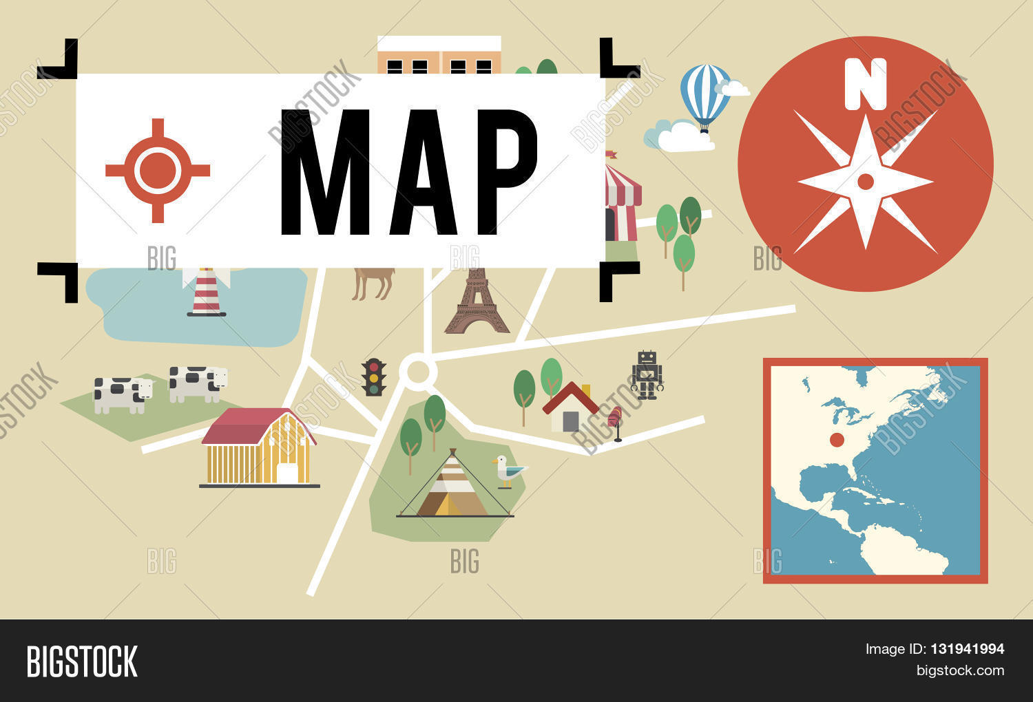 Map Navigation Image & Photo (Free Trial) | Bigstock