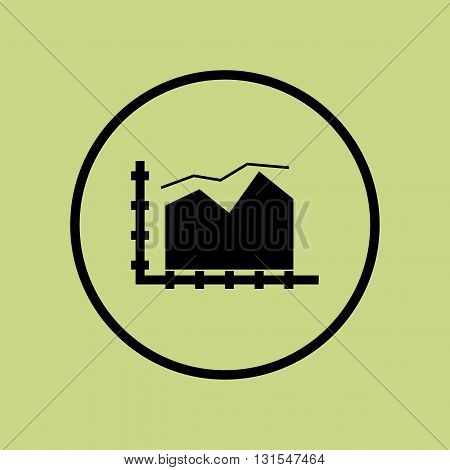 Area Chart Icon Vector & Photo (Free Trial) | Bigstock
