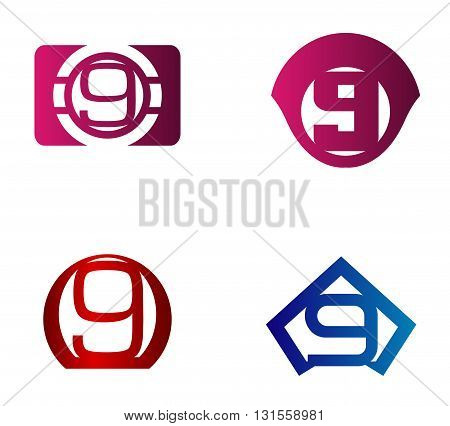 Vector Sign Number 9 Vector & Photo (Free Trial) | Bigstock