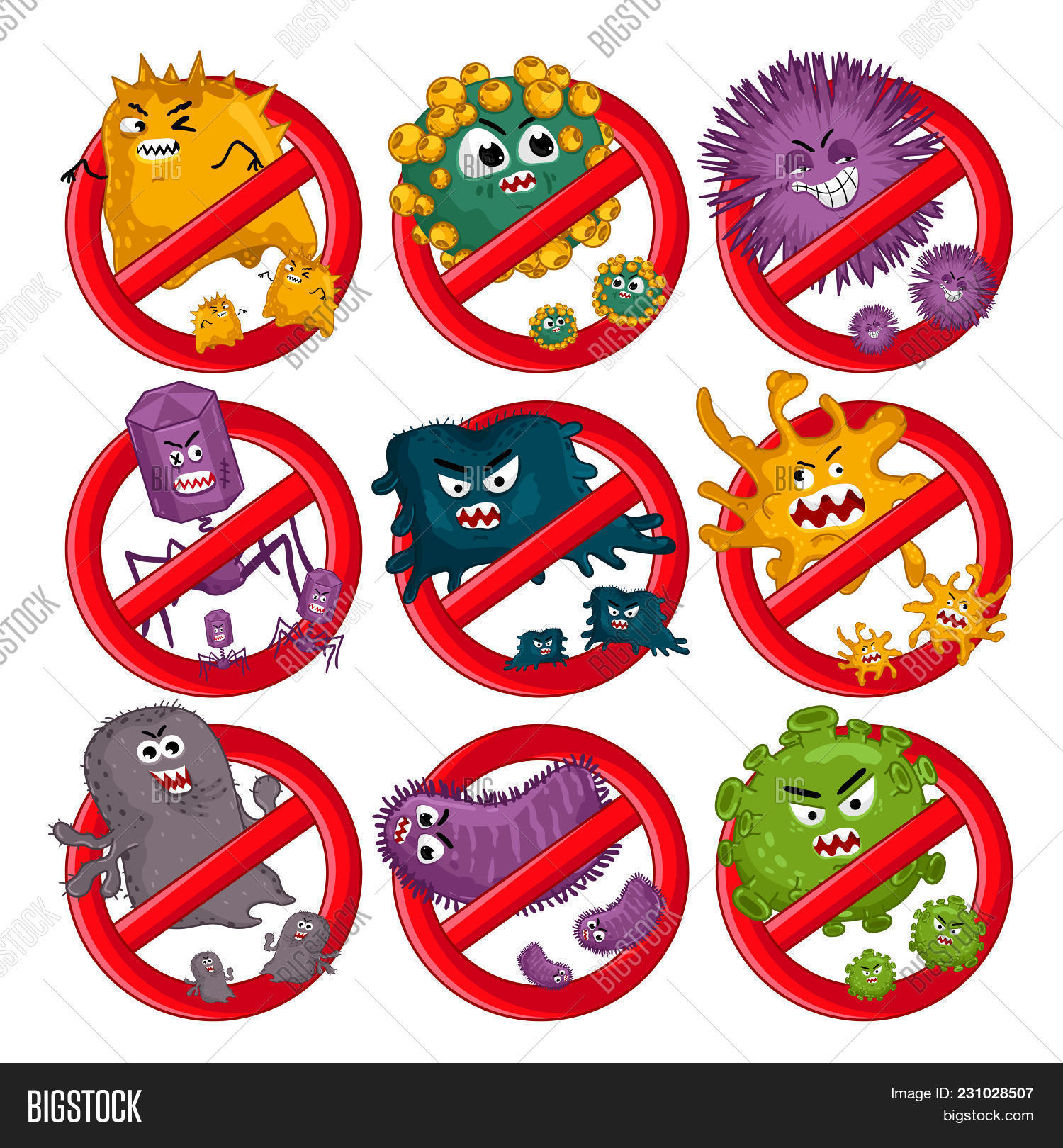 Cartoon Viruses Image & Photo (Free Trial) | Bigstock