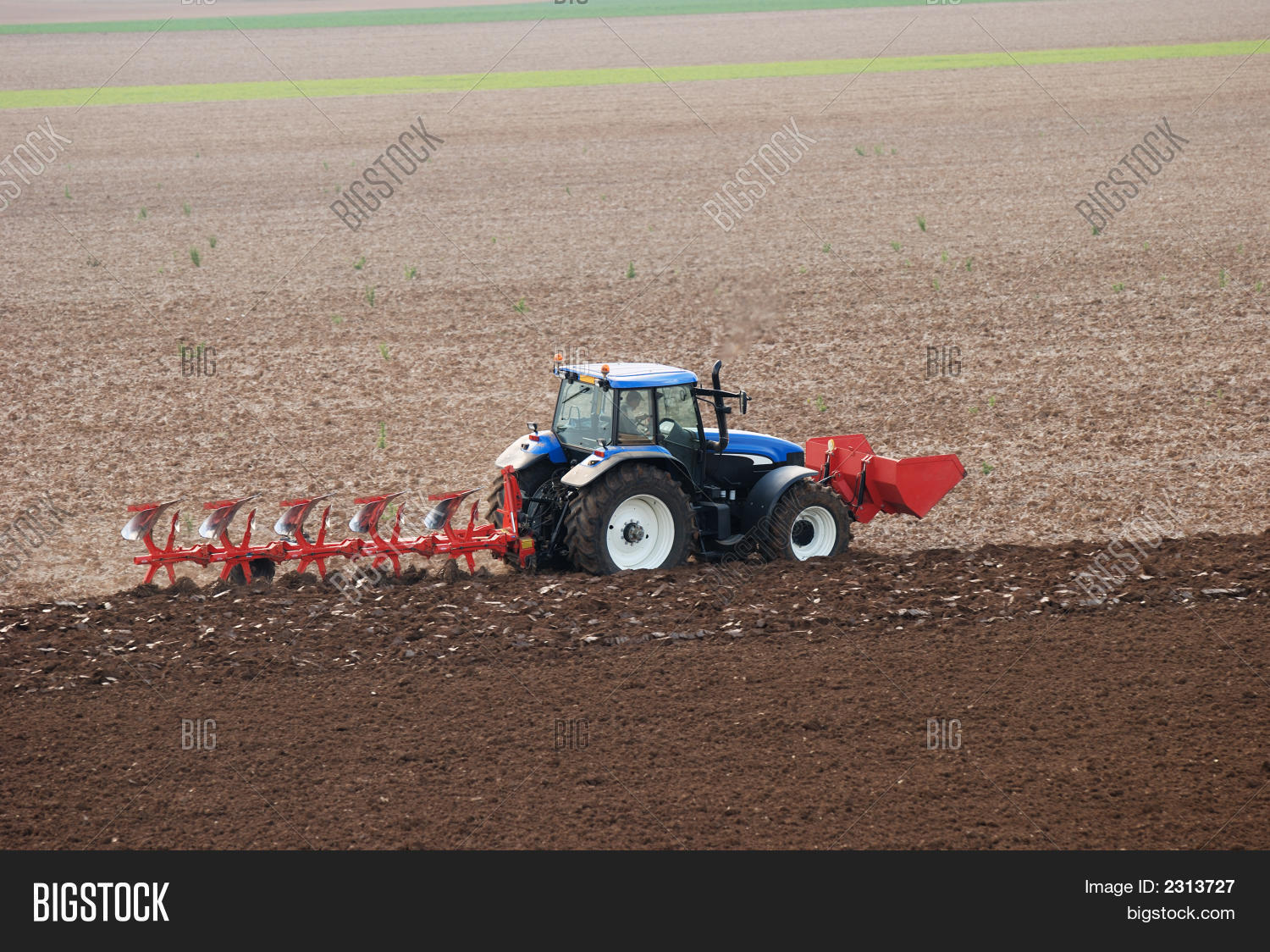 Tractor Plowing Field Image & Photo (Free Trial) | Bigstock