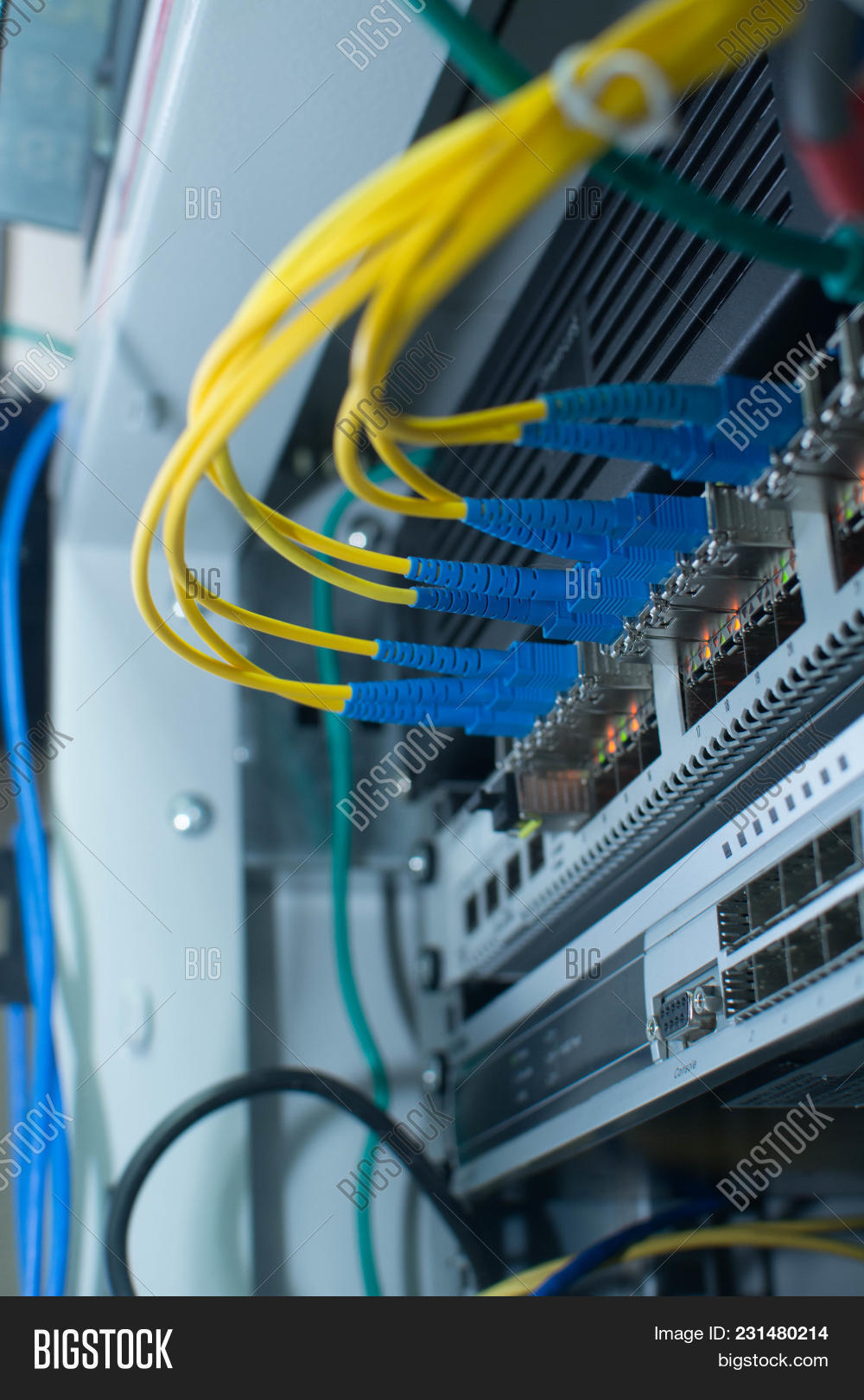 Fiber Cables Connected Image & Photo (Free Trial) | Bigstock