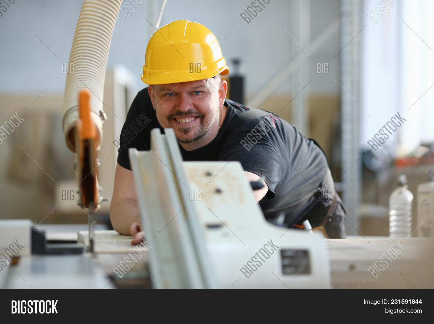 Worker Using Electric Image & Photo (Free Trial) | Bigstock