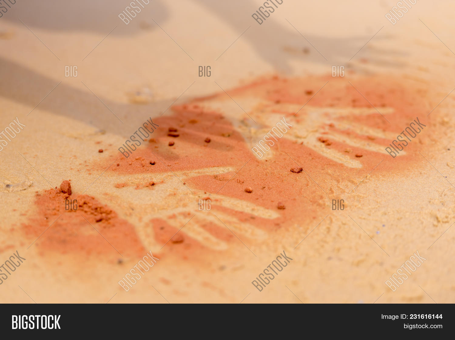 Red Soil Hand Shape On Image & Photo (Free Trial) | Bigstock