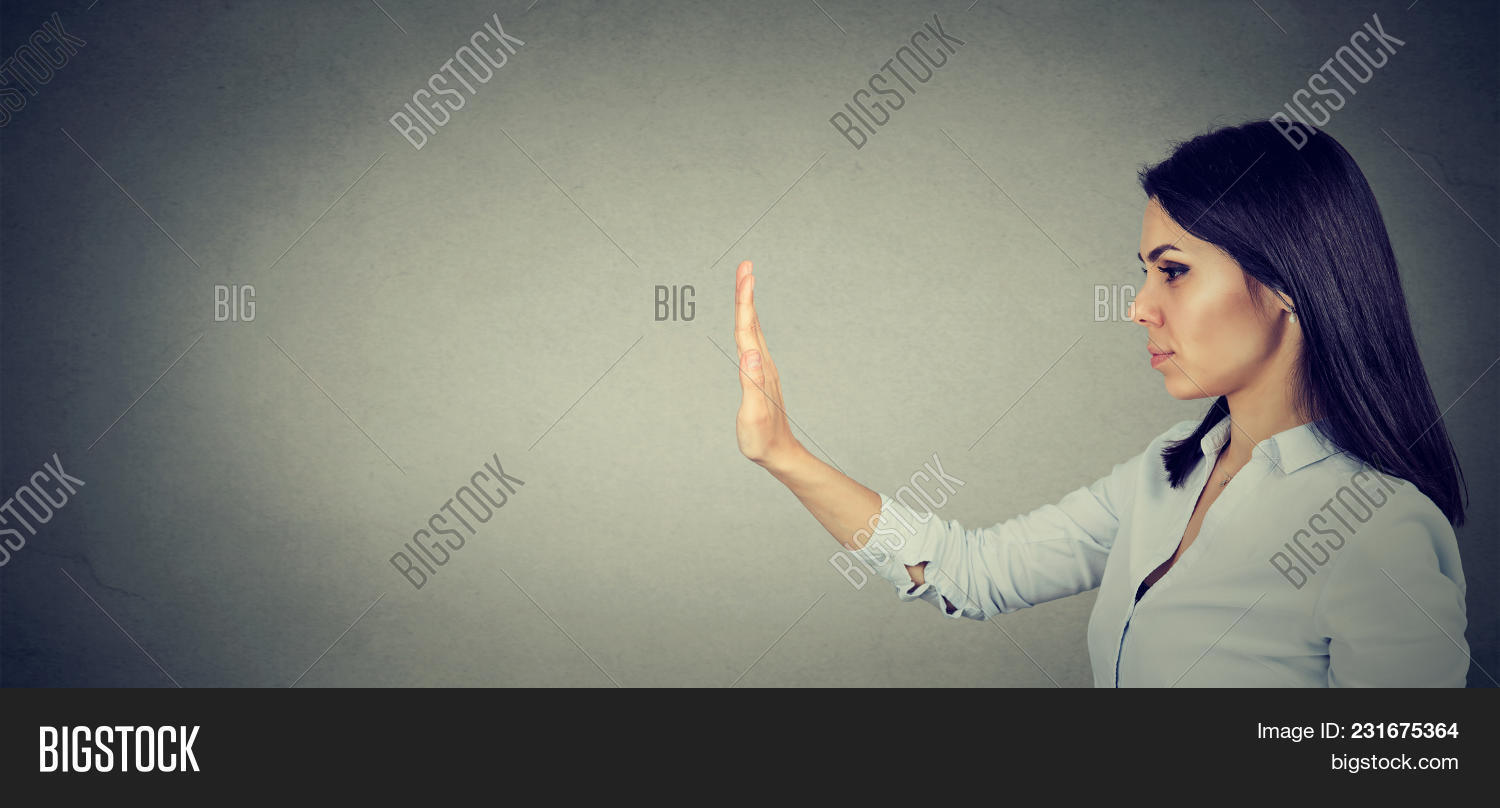 Stop Hand Sign Side
