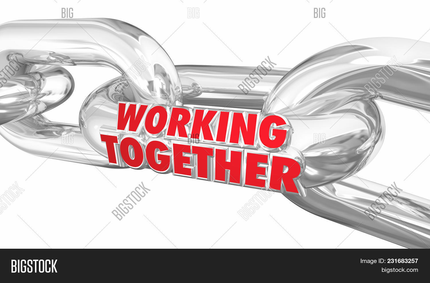 Working Together Chain Image & Photo (Free Trial) | Bigstock
