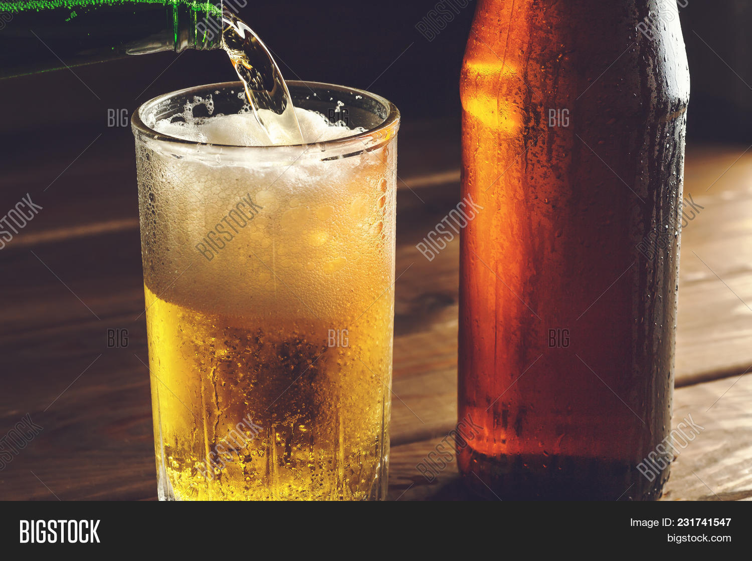 Pouring Foaming Beer Image & Photo (Free Trial) | Bigstock