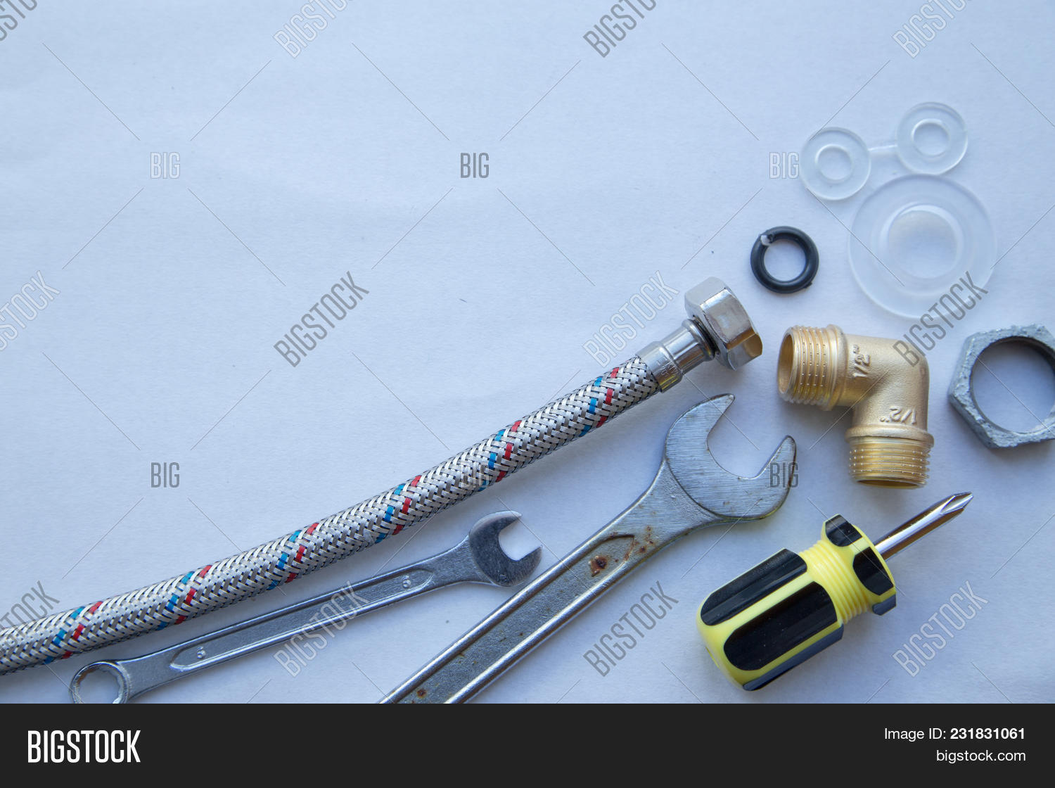 Various Plumbers Tools Image & Photo (Free Trial) | Bigstock