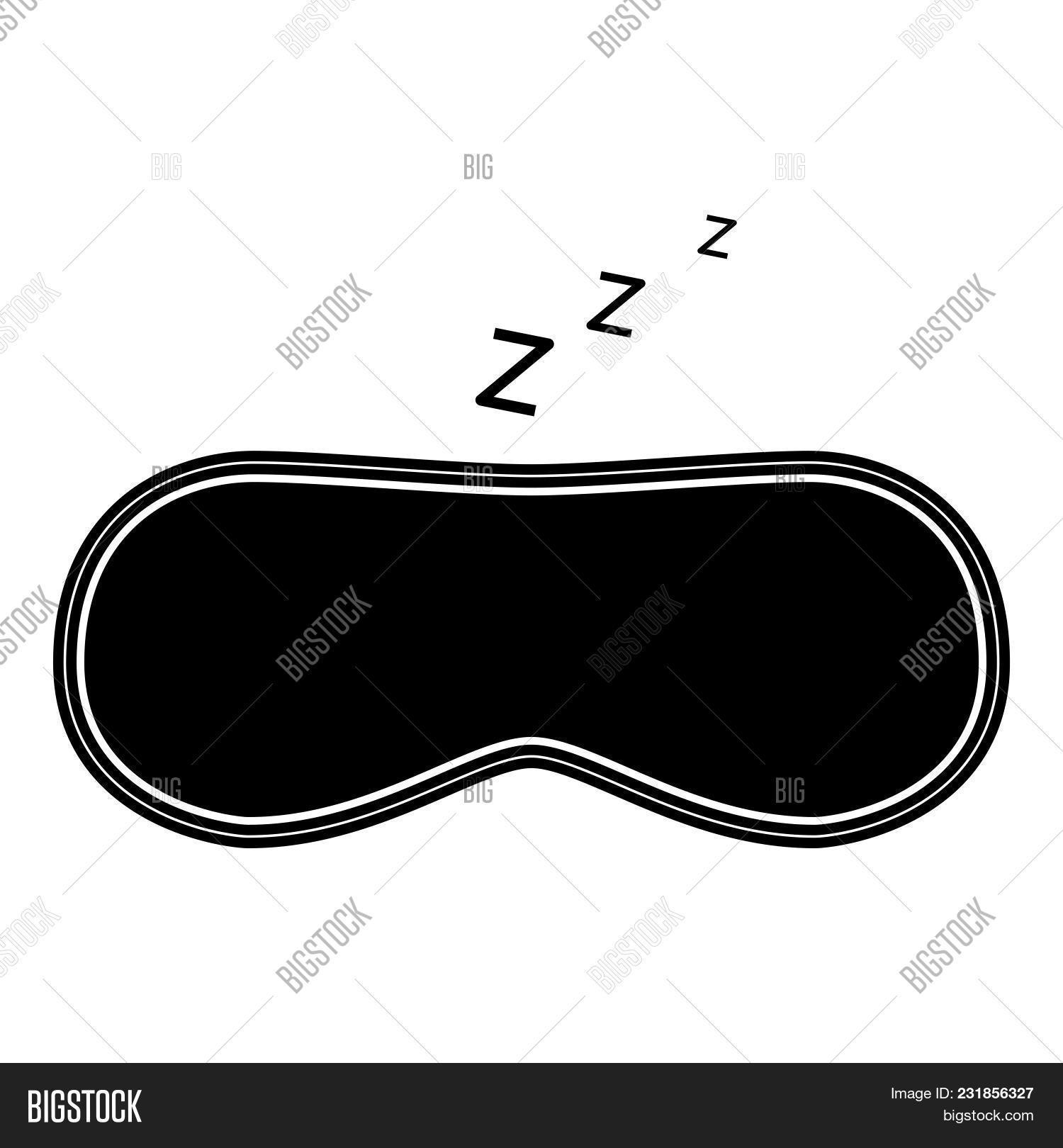 Mask Sleep Icon Black Vector & Photo (Free Trial) | Bigstock