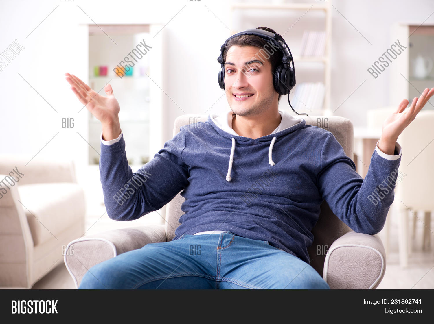 Young Man Listening Image & Photo (Free Trial) | Bigstock