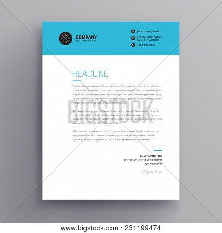 Elegant Letterhead / Vector & Photo (Free Trial) | Bigstock