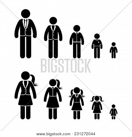Stick Figure Growing Vector & Photo (Free Trial) | Bigstock