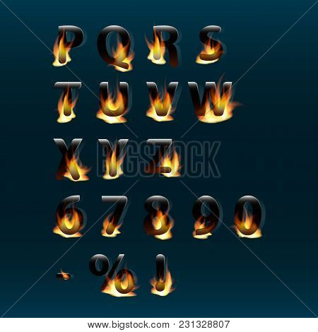 Hot Letters Numbers Vector & Photo (Free Trial) | Bigstock
