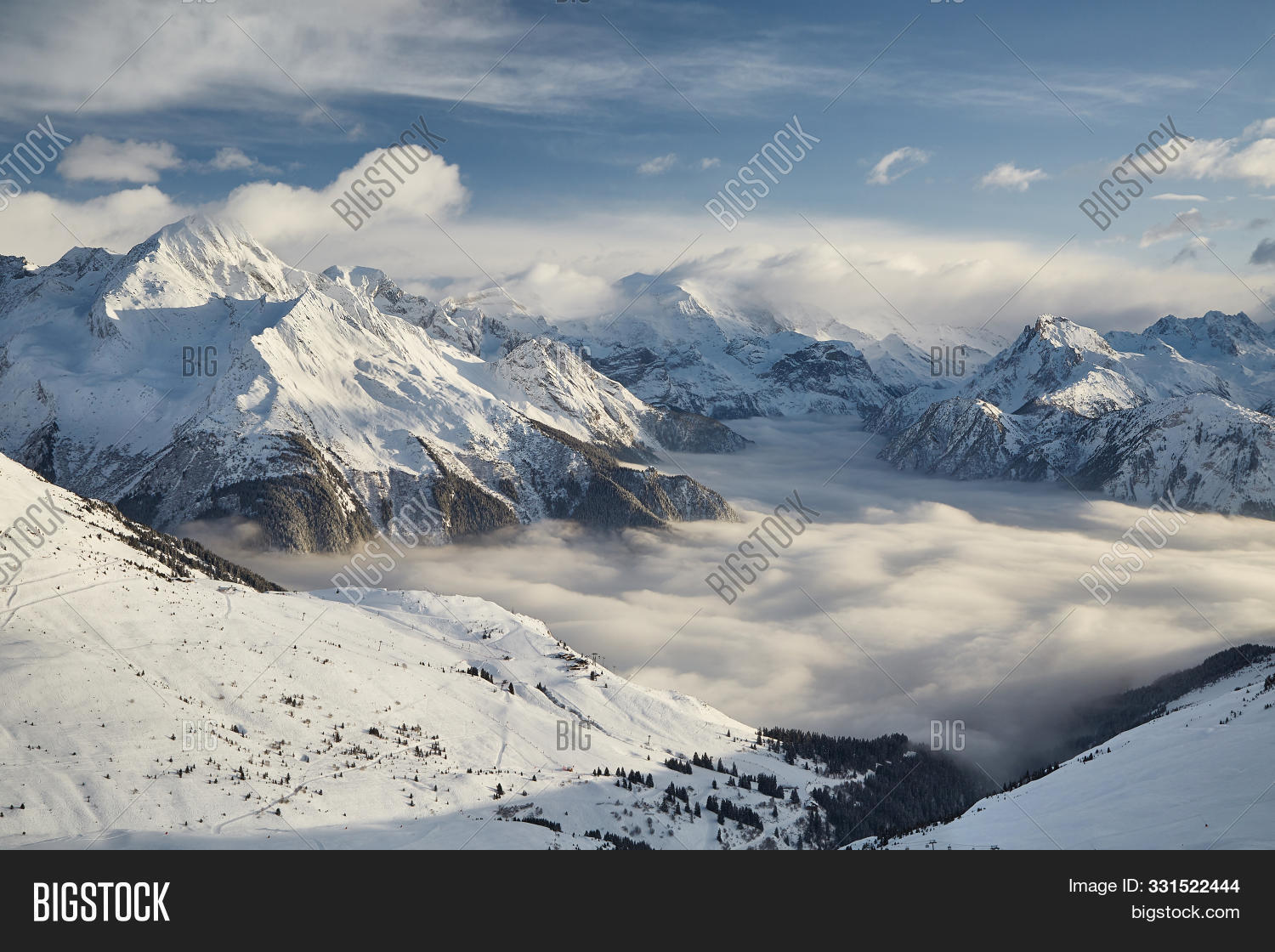 Snowy Mountain Range