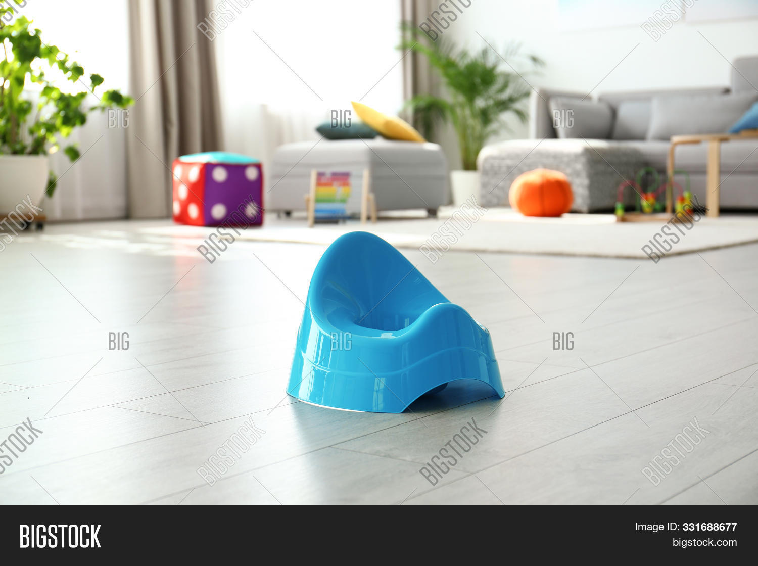 Modern Blue Potty On Image & Photo (Free Trial) | Bigstock