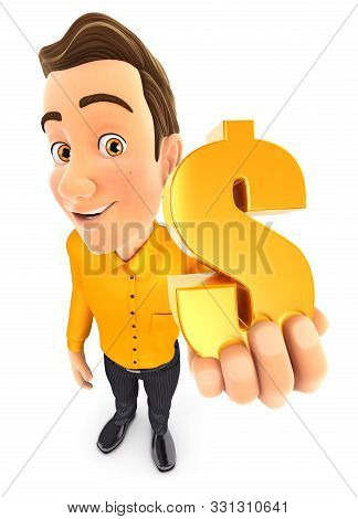 3d Man Holding Gold Image & Photo (Free Trial) | Bigstock