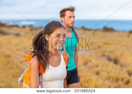 Happy Hikers Hiking On Image & Photo (Free Trial) | Bigstock